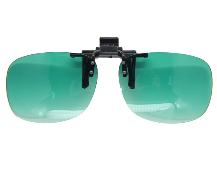 Buy Clip On Sunglasses Sun Clips Green Lens Custom Flip Up Glasses ...