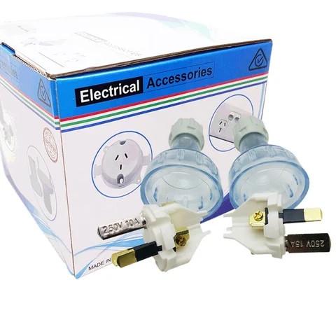 Buy Clipsal 439 Rewireable Extension 3 Pin Transparent Plug Top from ...