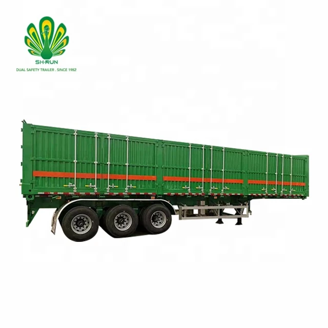 Buy Container 50 Ton Cargo Box Semi Trailer from Shandong Shengrun ...