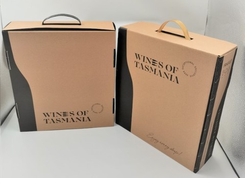 Buy Corrugated Paper Mailer Three Bottles Red Wine Champagne Spirit ...