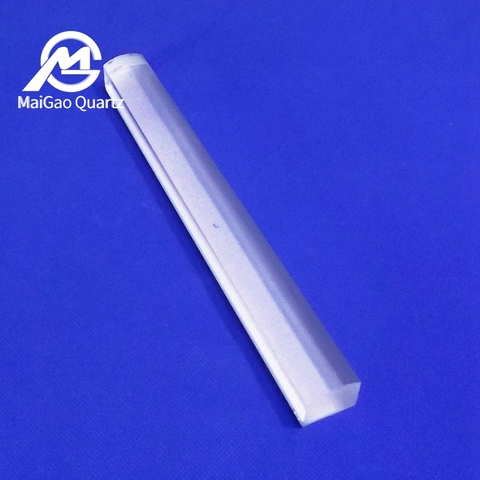Buy Customize Polished Clear Quartz Glass Semi-circle Profile Bar ...