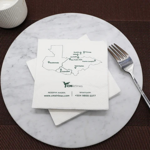 Buy Customized Design Logo Paper Napkin Custom 24x24 Black Tissue ...