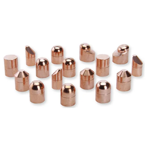 Buy Customized Electrode Head Zirconia Copper Electrode Cap Round Point ...
