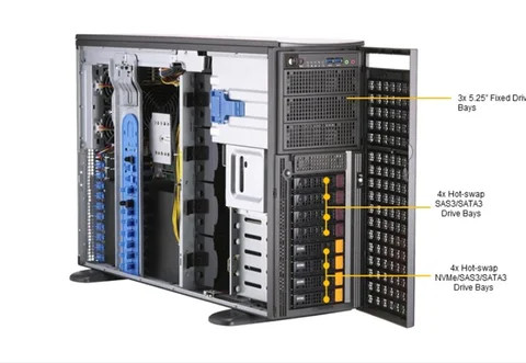 Buy Deep Learning Training Server Computer 4u Server Case Rack Mount ...