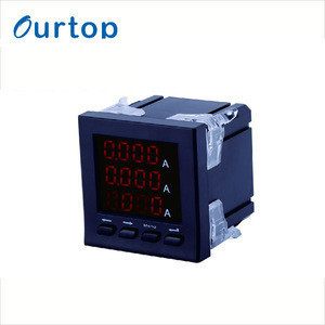 Buy Digital Single Phase Panel Mount Current Meter With Led Display ...