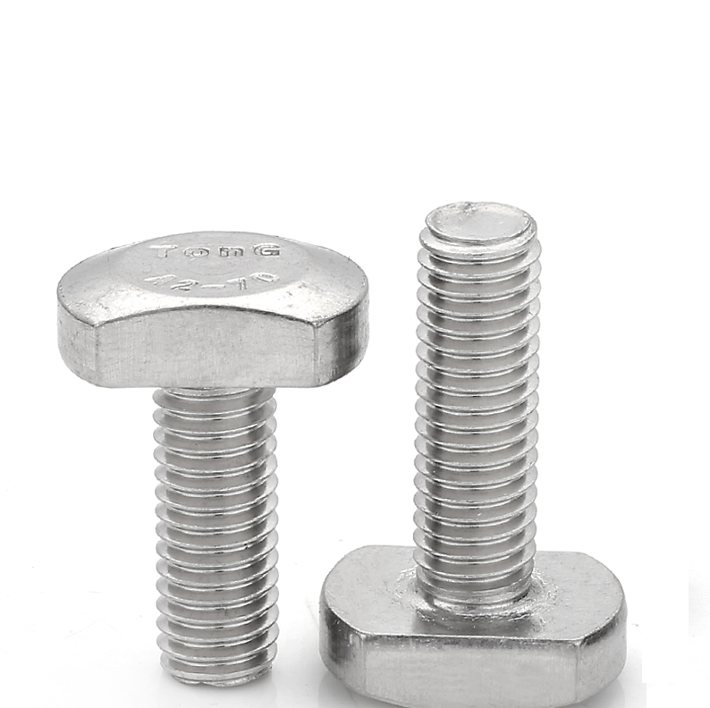 Buy Din186 M6-m36 A4-70 Stainless Steel T-head Bolts With Square Neck ...
