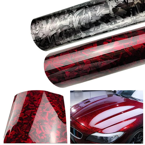 Buy Factory Price Glossy Tpu Forged Carbon Fiber Vinyl Wrap Car Film ...