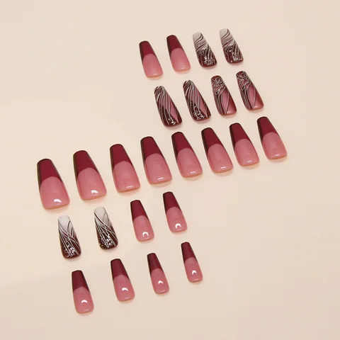 Buy Fall And Winter Type Of Nail Art With Press On Nails from Foshan ...