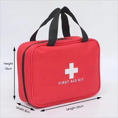 Buy First Aid Bag First Aid Kit Empty Medical Storage Bag Red Trauma ...