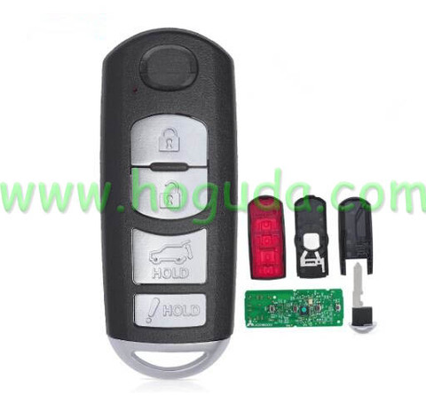 Buy For Mazda Smart Remote Key 4 Button Fob Fsk 315mhz Pcf7953p 49 Chip ...