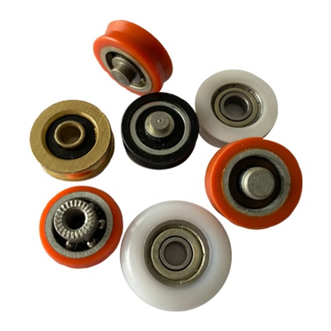 Buy Glass Balcony Window Double Black Wheel Roller Nylon Pom Plastic ...