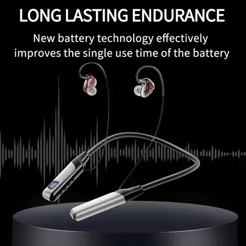 Buy H6 Led Neckband Neck Band Neck-band Wireless Earphones Headset ...