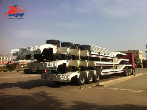 Buy Heavy Duty Equipment Transport Mafi Low Chassis Flatbed Semi ...