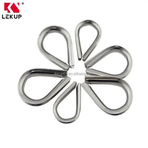 Buy Heavy Duty Stainless Steel Thimble Wire Rope Cable Thimbles Rigging ...