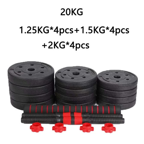 Buy High Quality Combination Plastic Cement Adjustable Barbell Dumbbell ...