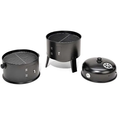 Buy Hot Selling 3 Layers Tower Vertical Barrel Smokeless Grill Charcoal ...
