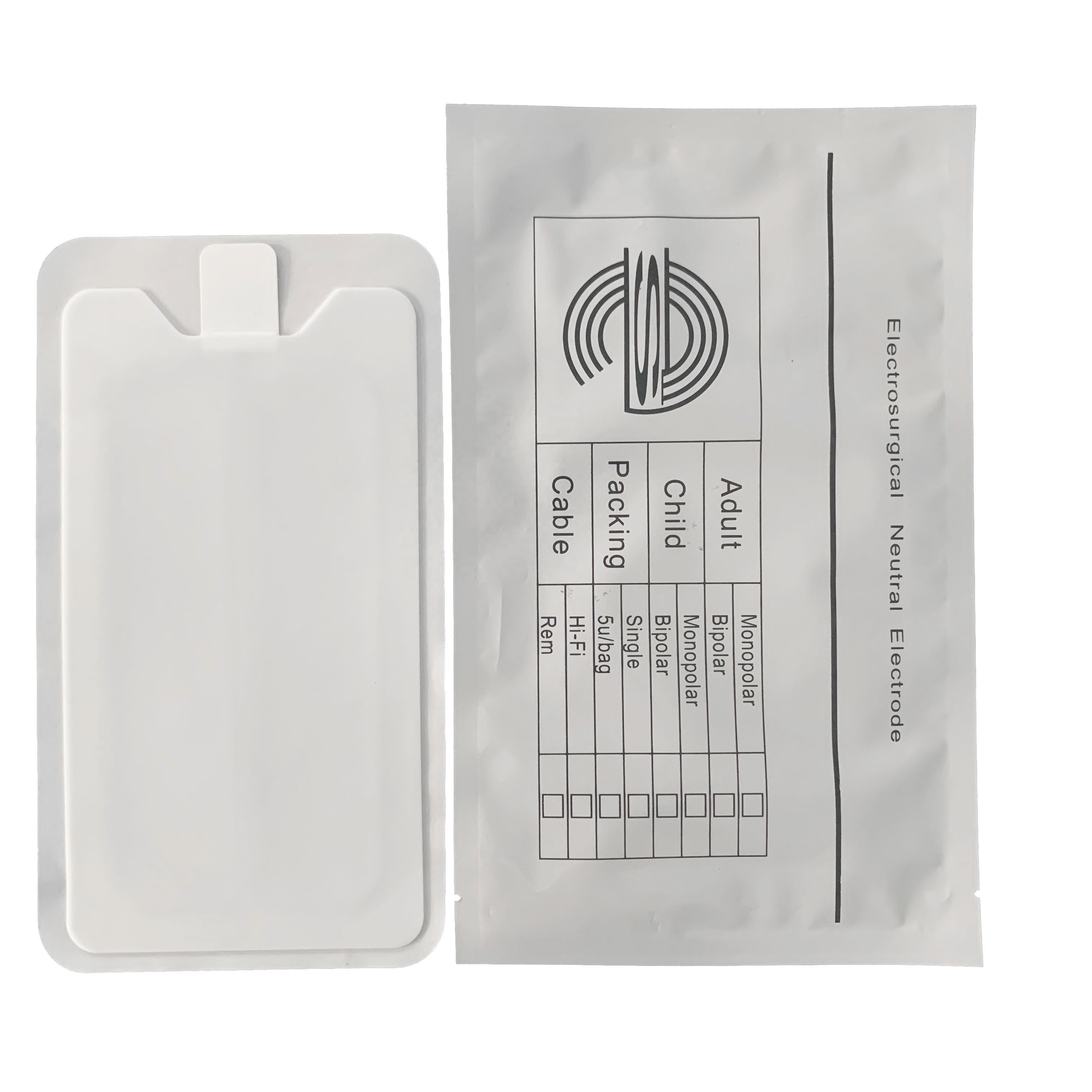 Buy Hot Selling Neutral Negative Pad Disposable Electrosurgical Esu ...