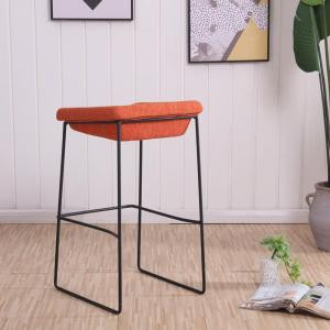 Buy Industrial Wire High Chair With Fabric Cushion Metal Bar Stools ...