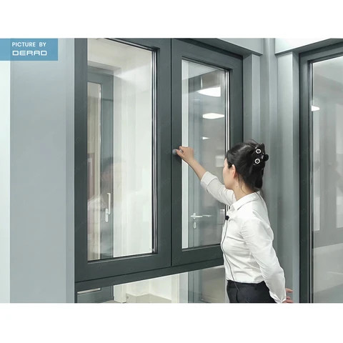 Buy Inward Opening Casement Windows Hotel Public Office Custom Aluminum ...