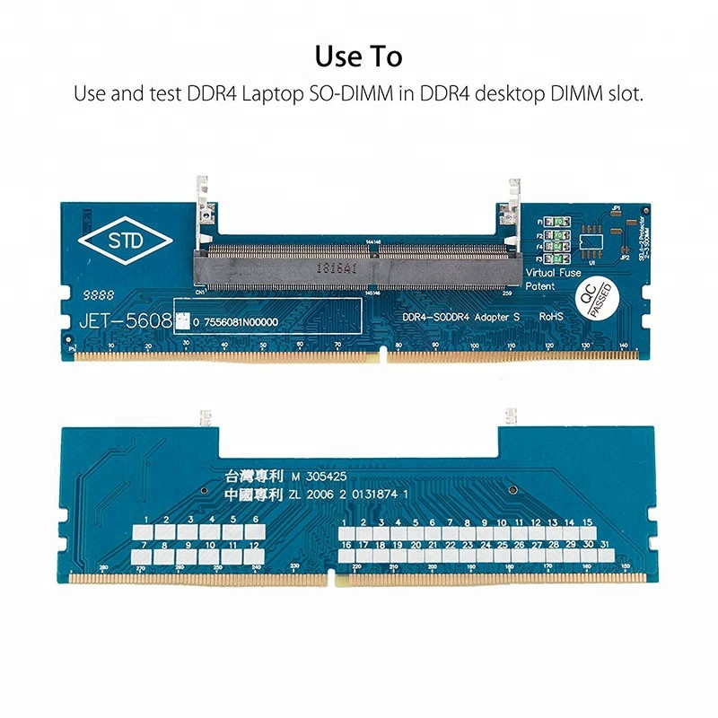 Buy Laptop Ddr4 Ram To Desktop Adapter Card Memory Tester So Dimm To ...