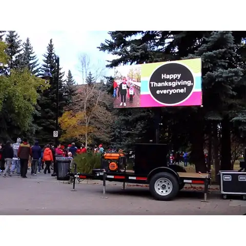 Buy Led Sign On Trailer Billboard Led Video Wall Customized Oem P10 Led ...