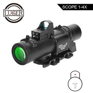 Buy Luger Tactical Hunting 1-4x Fixed Dual Purpose Scope With Mini ...