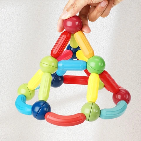 Buy Magnetic Building Blocks Toy, Educational Magnetic Building Sticks ...