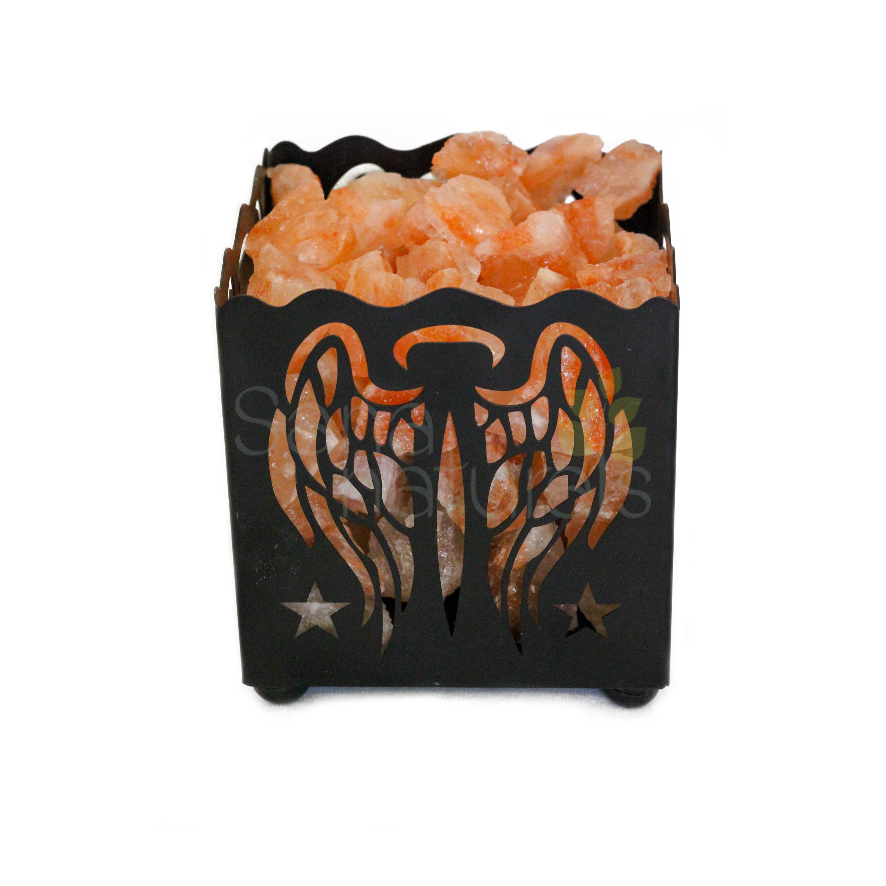 Buy Natural Himalayan Crystal Rock Salt Cube Shaped Night Lights With ...