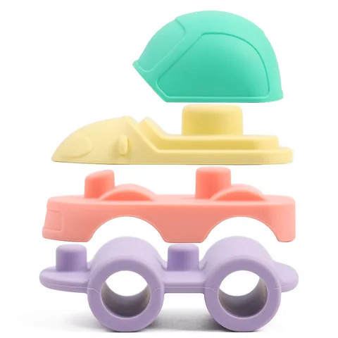 Buy Novel Funny Car Shape Silicone Toys Multi-layer Silicone Car Toy ...