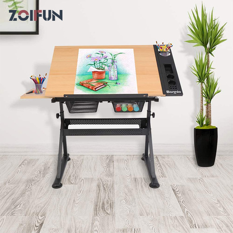 Buy Oem Office With Draw Adjustable Foldable Engineering Craft Art Desk ...