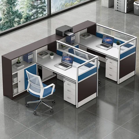 Buy Office Furniture Computer Desk Cubicle Staff Table Office Desks ...