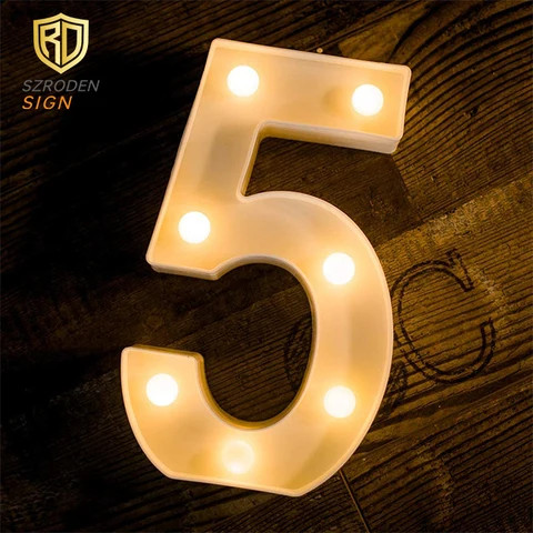 Buy Outdoor Number 5ft 4ft 3ft Giant Led Marquee For Sale Large ...