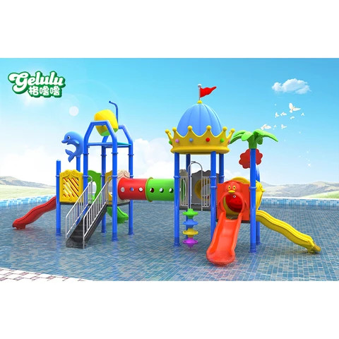 Buy Outdoor Swimming Pool Water Slides Outdoor Playground Plastic ...