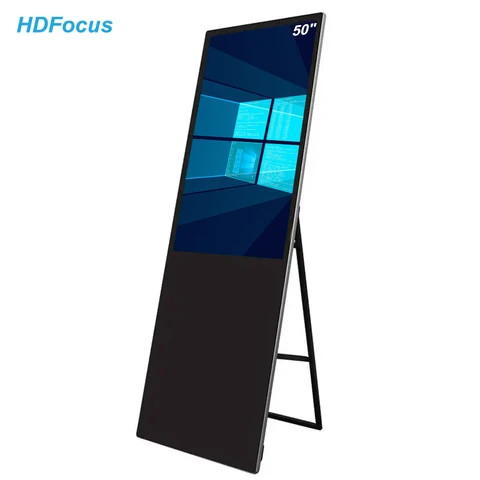 Buy Portable 43 49 55 Inch Lcd Digital Poster Touch Screen Indoor ...