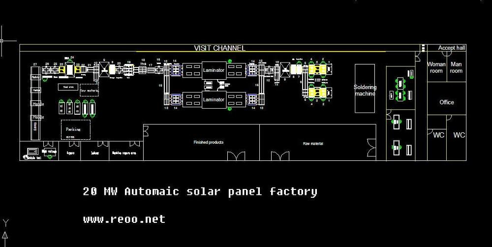 Buy Reoo 50mw Solar Module Manufacturing Line Used In Solar Energy ...