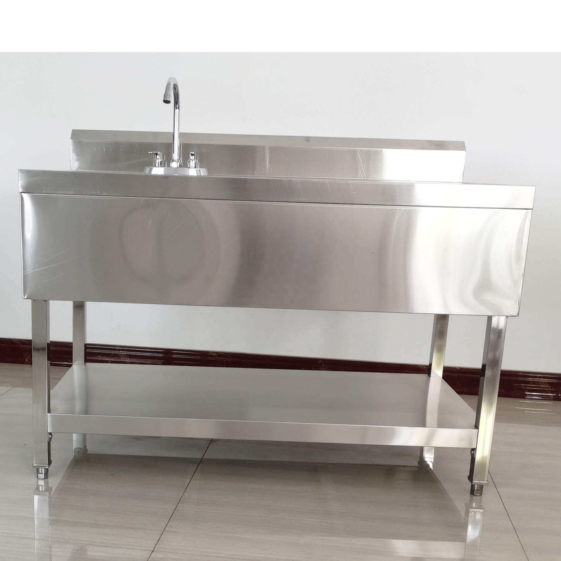 Buy Restaurant Use Stainless Steel Kitchen Work Table With Washing Sink ...