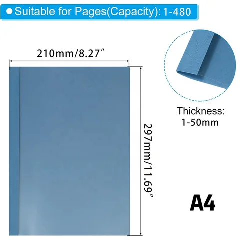 Buy Saitao Manufacturer 1-480 Sheets A4 File Book Binding Cover Clear ...
