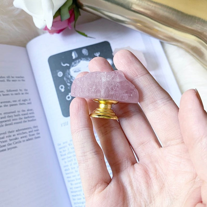 Buy Simple Furniture Hardware Natural Rose Quartz Stone Door Cabinet ...