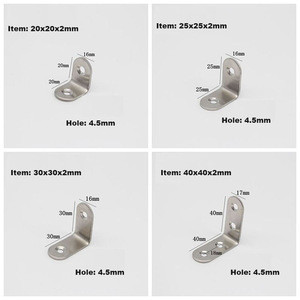 Buy Stainless Steel Bracket Right Angle Corner Brace Fastener With ...