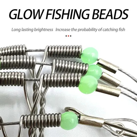 Buy Stainless Steel Fishing Wire Leader Rigs Anti-winding Fishing ...