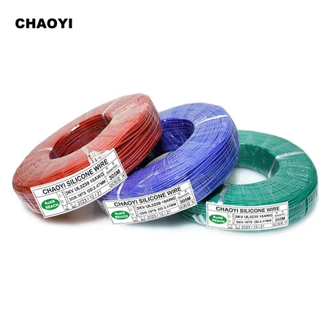Buy Super Soft Awm 3239 High Flexible Silicone Cable 16awg Ul3239 3kv High Temperature Silicone ...