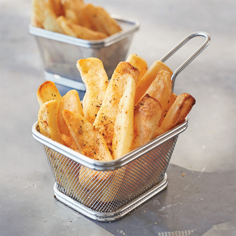 Buy Table Serving Rectangular Stainless Steel Fryer Baskets Strainer ...