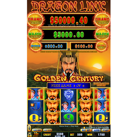 Buy The Newest Dragon Link Golden Century Curved Screen Video Slot Game ...