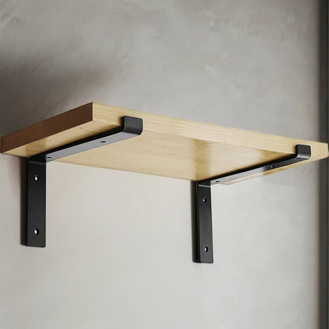 Buy Wholesale Black Triangle Bracket Heavy Duty Industrial Metal Shelf ...