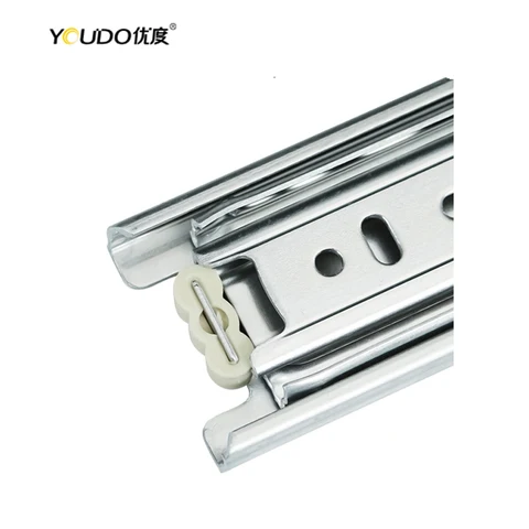 Buy Youdo 45mm Telescopic Channel Normal Drawer Slides 3 Fold Ball ...