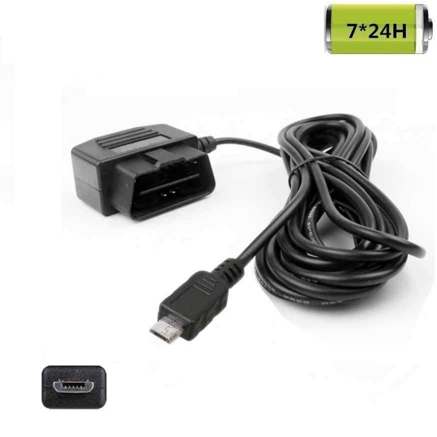 Buy Universal Obd Power Cable For Dash Camera,24 Hours Surveillance/acc ...
