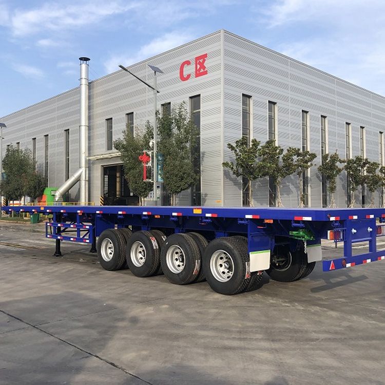 Buy Skd And Ckd Three Axles Container Flat Semi Trailer from SHANDONG ...