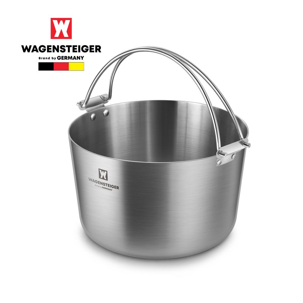Buy 6.5l Sus304 3-ply Stainless Steel Camping Pot, Outdoor Stockpot ...