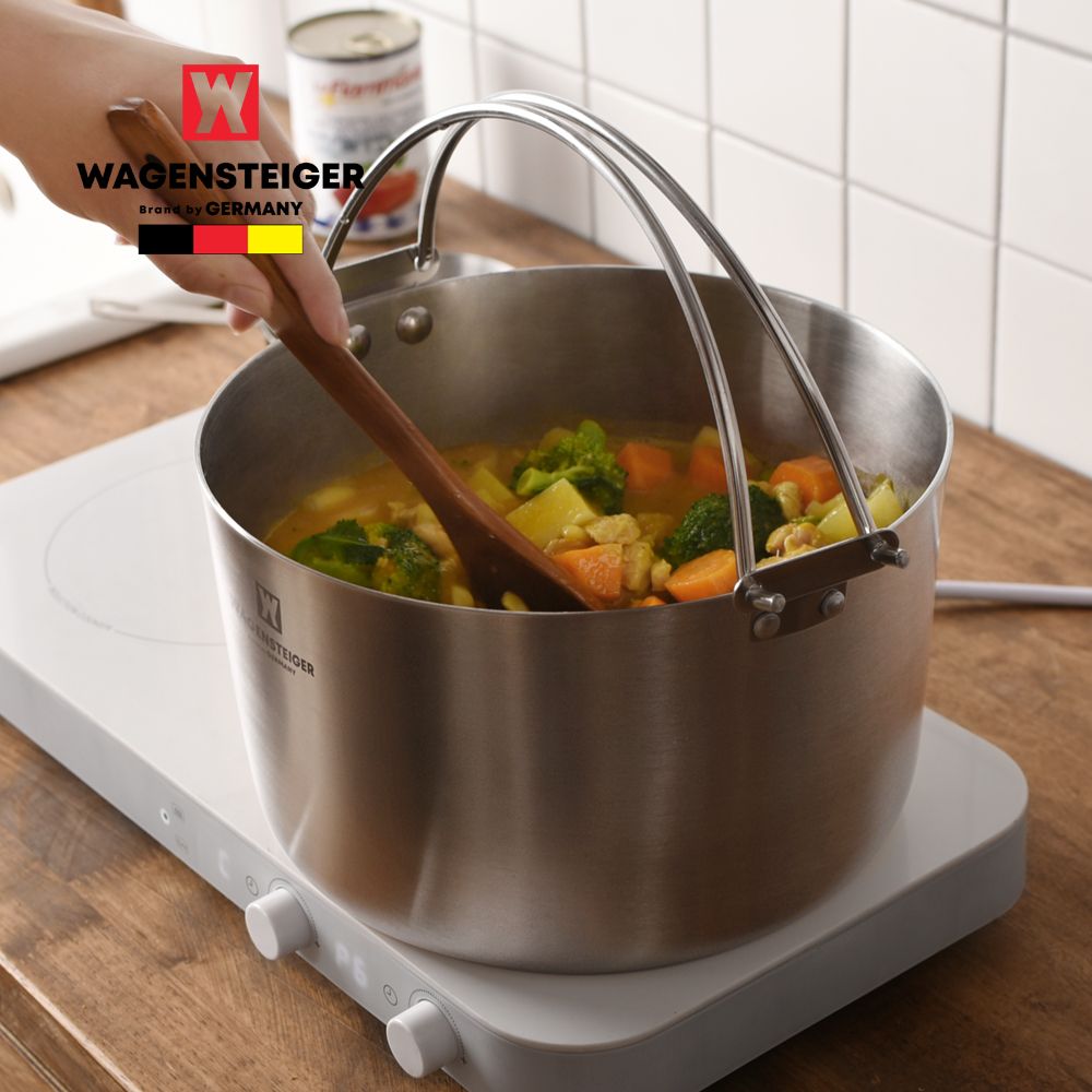 Buy 6.5l Sus304 3-ply Stainless Steel Camping Pot, Outdoor Stockpot ...