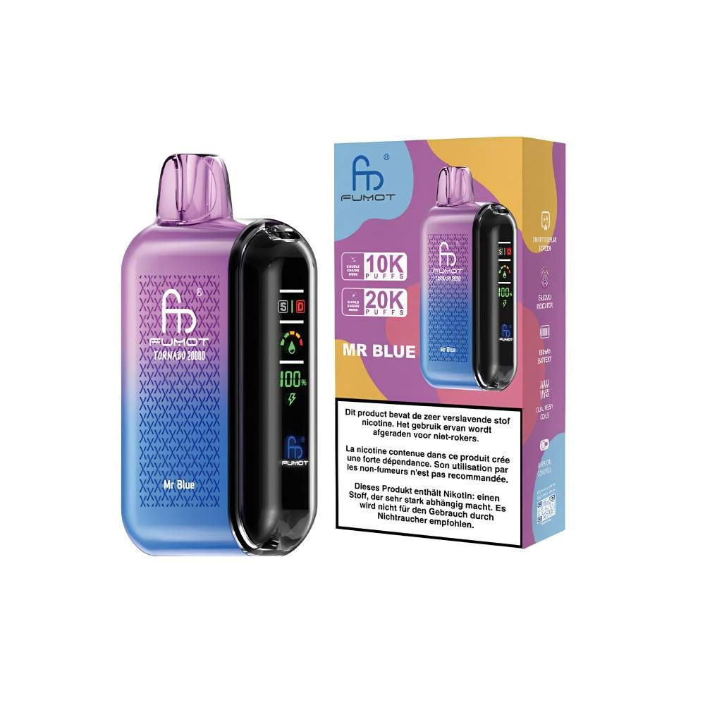 Buy Fumot Tornado 20k Mr Blue Disposable Vape - Fumot Vape Srbija Fumot ...